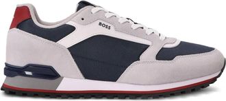 BOSS baskets à empiècements - Gris