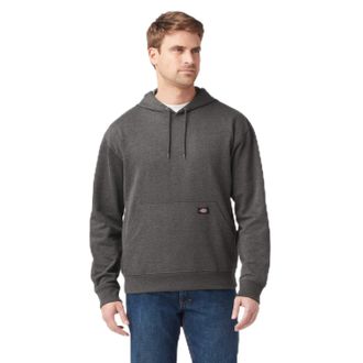 Dickies Herren Midweight Pullover Fleece Hoodie Regular Kapuzenpullover, Dark Heather Single Dye, Small