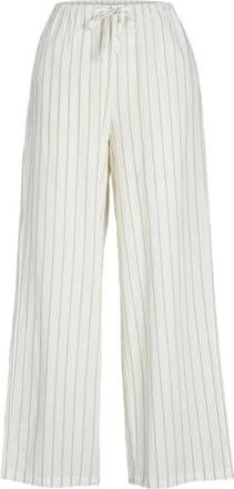 Jack & Jones Jack & Jones Jxflora Linen Blend String WVN Sn Pantalon pour Femme, Blanc., M