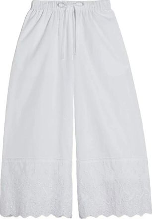 Simone Rocha Femme, Pantalons, Blanc, Taille: 34 FR Wide Pantalons