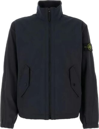 Stone Island Homme, Vestes, Bleu, Taille: XL Jacket with Logo