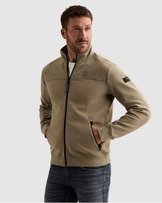 PME Legend Sweatjacke Seitliche Rei&szlig;verschlusstaschen, vordere Passe mit dezenten Ziern&auml;hten