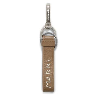 Marni Schl&uuml;sselanh&auml;nger mit Ausbesserungsstickerei - - Accessories - Herren - Beige - ONE SIZE