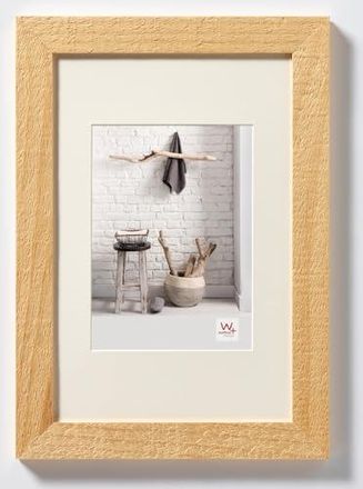 Walther Design walther cadre photo design naturel 50 x 70 cm avec passe-partout, Home cadre en bois HO070H