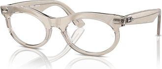 Ray-Ban Wayfarer Oval Change Transitions Sonnenbrillen Graue Wellen Selbsttönend Fassung Klar Glas 53-22