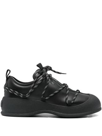 Bally bottines vernies à lacets - Noir