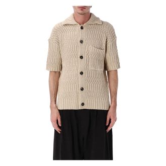 Roberto Collina Cable Cardigan - - Knitwear - Herren - Beige - XL