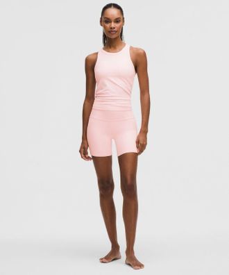 lululemon Align Shorts mit hohem Bund f&uuml;r Frauen - 15 cm - Gr&ouml;&szlig;e 10 in Pink Pearl