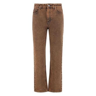 Moorer Gerades Jeans mit R&uuml;ckenlogo-Label - - Jeans - Damen - Orange - W30