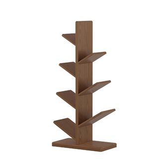 Generic Baumf&ouml;rmiges B&uuml;cherregal, vertikales Standlagerregal, hohes und schmales Eckb&uuml;cherregal, geeignet for Wohnzimmer und Heimb&uuml;ros(Color 2,8-Tier)