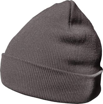 DonDon Mütze Herren Mütze Damen Wintermütze Beanie klassisches Design platingrau