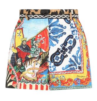 Dolce & Gabbana Majolica Patchwork Shorts Size S