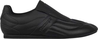 Slazenger Warrior Sneaker f&uuml;r Herren, Leder, Zum Anschl&uuml;pfen (Schwarz/Holzkohle)