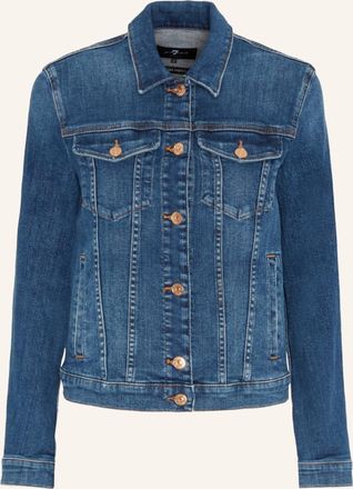 7 For All Mankind Modern Trucker Jacket Jacket blau