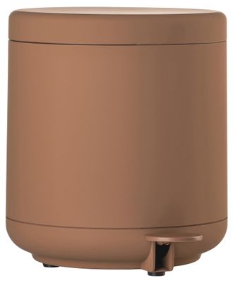 Zone Denmark Ume M&uuml;lleimer Bad, Kosmetikeimer, Treteimer mit Deckel f&uuml;rs Badezimmer, mit herausnehmbarem Inneneimer und Soft-Close, Durchm. 19,5 cm, H&ouml;he 22 cm, 4 