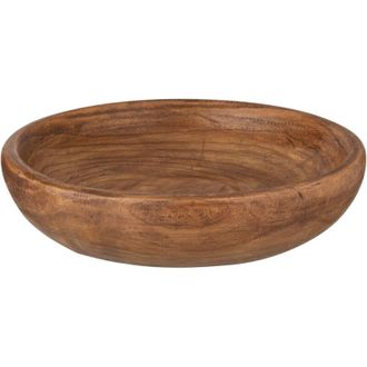 Les Tendances Plat en bois massif marron Paulina D 48 cm