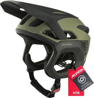 Alpina Alpina Unisex - Erwachsene, ROOTAGE EVO Fahrradhelm, Olive matt, 57-61 cm