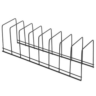 Supvox Mehr St&uuml;ck B&uuml;cherregal aus Stabilem Eisen Tischb&uuml;cherregal mit Gro&szlig;em Fassungsverm&ouml;gen Schwarzer Schreibtisch Buchhalter f&uuml;r B&uuml;ro und Zuhause