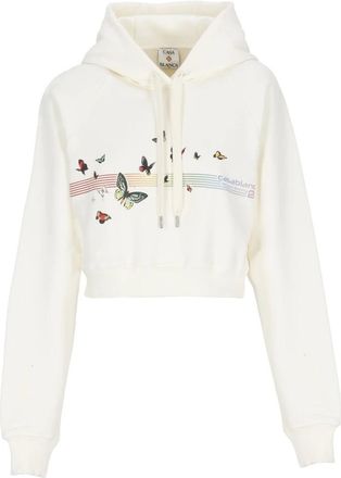 Casablanca Femme, Sweatshirts et sweats &agrave; capuche, Beige, Taille: 38 FR SweaT-shirts &agrave; capuche