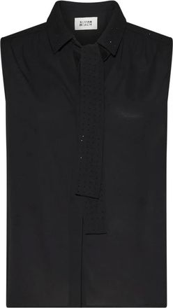 Silvian Heach Femme, Blouses et Chemises, Noir, Taille: 42 FR Onnis Shirt