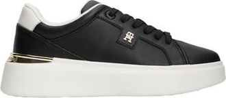 Tommy Hilfiger Baskets &agrave; semelles &eacute;paisses et d&eacute;tail dor&eacute; en cuir