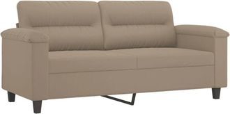 vidaXL 2-Sitzer-Sofa Taupe 140 cm Mikrofasergewebe Vidaxl