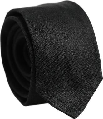 Dolce & Gabbana Silk Satin Necktie - Black