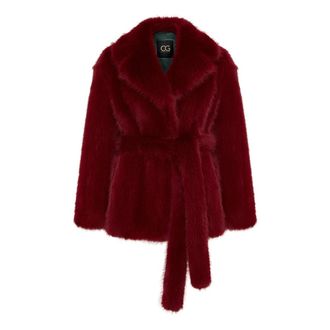 Cesare Gaspari Kurzer Kunstpelzmantel - - Jackets - Damen - Rot - S