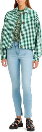 Levi's Damen 311 Shaping Skinny Slit Hem Jeans, Working Hard, Blau, 28W 32L