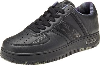 Replay Replay Herren Cupsole Sneaker Epic M Tumble Schuhe, Schwarz (Black Black 562), 45