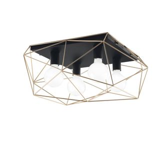 Luce-Ambiente-Design Abraxas ceiling light in Black and Gold Metal 51x62x27cm
