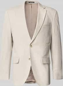 Christian Berg Sakko aus Leinen-Mix mit Pattentaschen