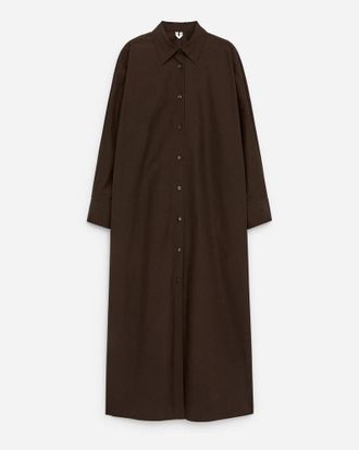 Arket Oversize-Hemdkleid -Braun