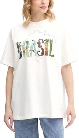 Farm Rio Farm Rio, Femme, Tops, Beige, Taille: 38 FR Brasil T-Shirt