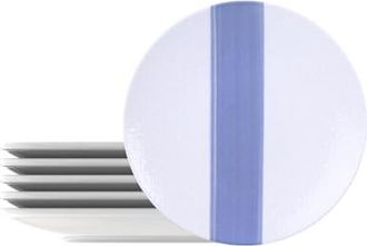 Tramontina Dessertteller rund dekoriert Porzellan 21 cm Soho 6er Set