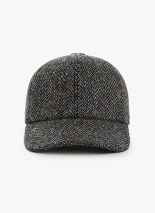Saison 1865 Casquette &agrave; imprim&eacute; chevrons en laine