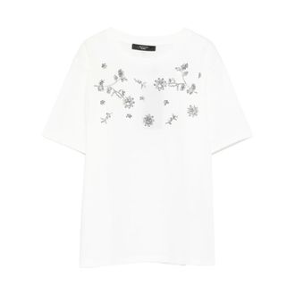 Max Mara Femme, Tops, Blanc, Taille: 40 FR T-shirt Basic Agile