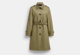 Coach Trenchcoat mit Signature-Paspeln