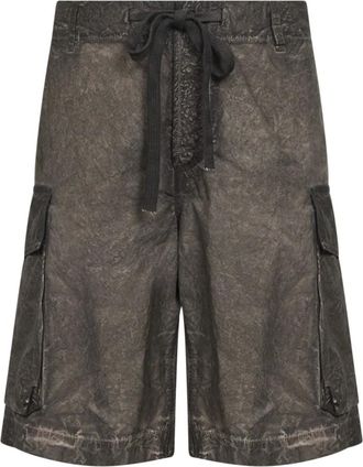 Uma Wang UMA Wang, Homme, Shorts, Gris, Taille: L Overdyed Cargo Shorts
