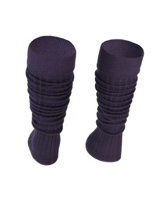 Ateena Stulpen Damen aus Baumwolle, Warm und Bequem Beinlinge, Sportgeschenk, Beinw&auml;rmer fur Damen, Beinstulpen in Einheitsgr&ouml;&szlig;e, Dunkelviolett