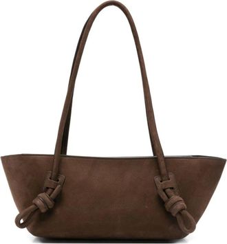Hereu Femme, Sacs, Brun, Taille: ONE Size Fleca Knotted-Handle Shoulder Bag