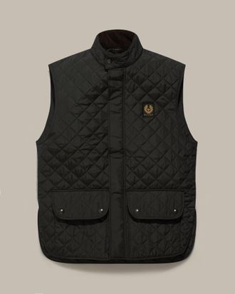 Belstaff Veste Sans Manches Icon Pour Homme Quilted Recycled Nylon Noir 46