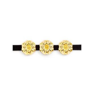 D'Estrëe Paris Elisabeth Choker Daisy Halskette - Schwarz