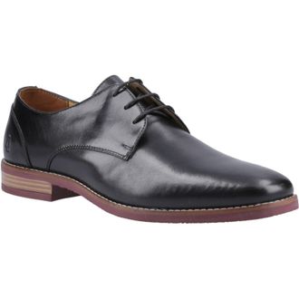 Hush Puppies Mike Leder Herren Schwarz Schnürschuhe