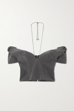 16Arlington Haut Raccourci &Eacute;paules Nues En Feutre Alasia - Gris