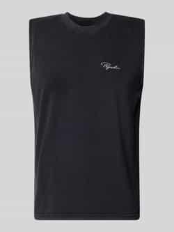 Pegador Tanktop mit Label-Stitching und Rundhalsausschnitt