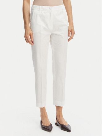 Max Mara Stoffhose Cecco 2615131082 Wei&szlig; Regular Fit
