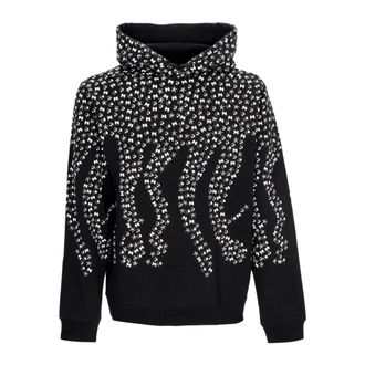 Octopus Schwarzer Studs Hoodie mit K&auml;ngurutasche - - Sweatshirts & Hoodies - Herren - Schwarzk - M