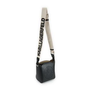 Karl Lagerfeld Petit sac bandouli&egrave;re seau en cuir