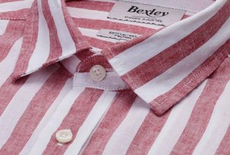 Bexley Brunien - Chemise homme rouge basque et blanc